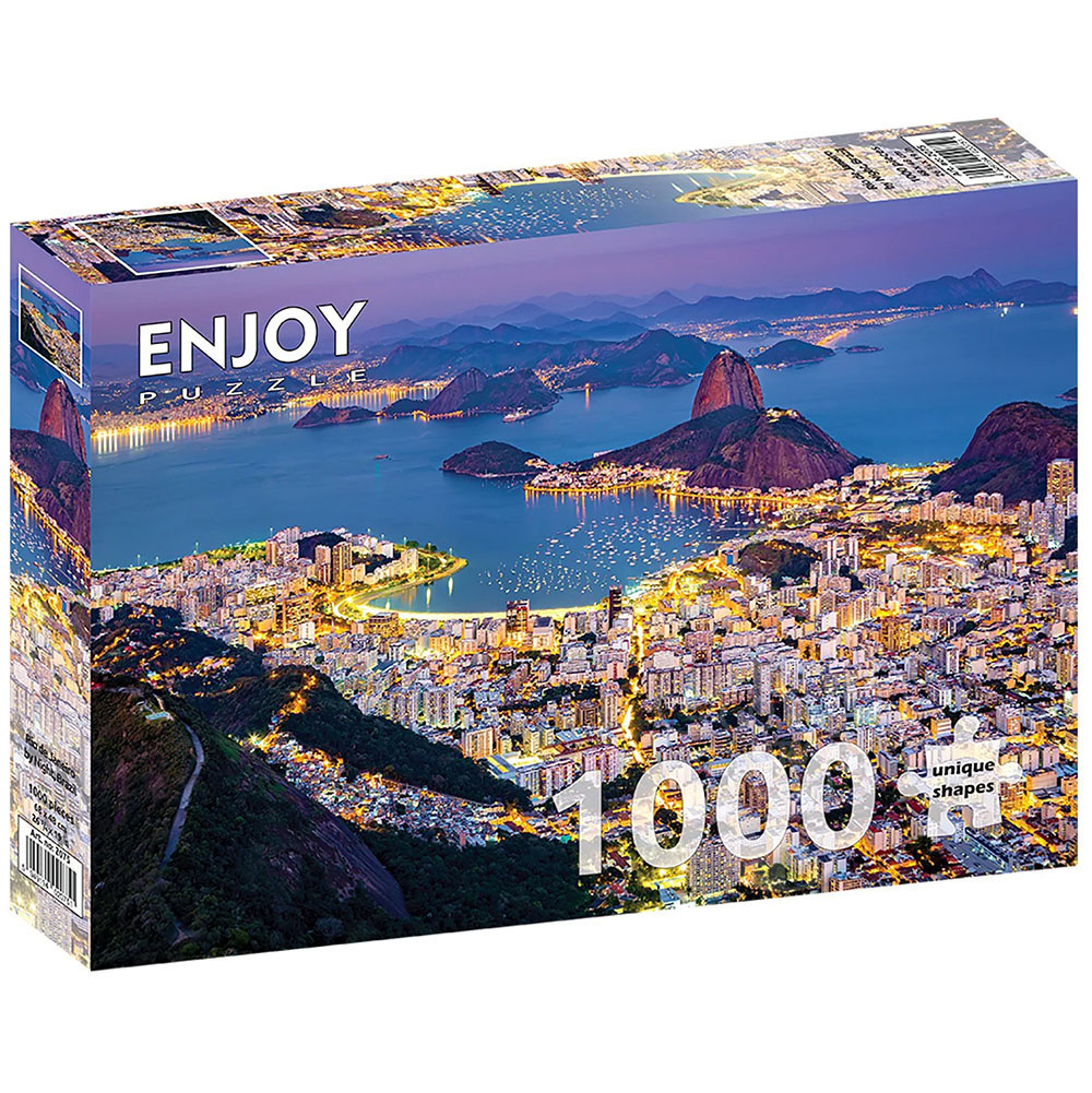 Enjoy Rio de Janeiro by Night, Brazil Puzzle 1000pcs - Puzzles Canada