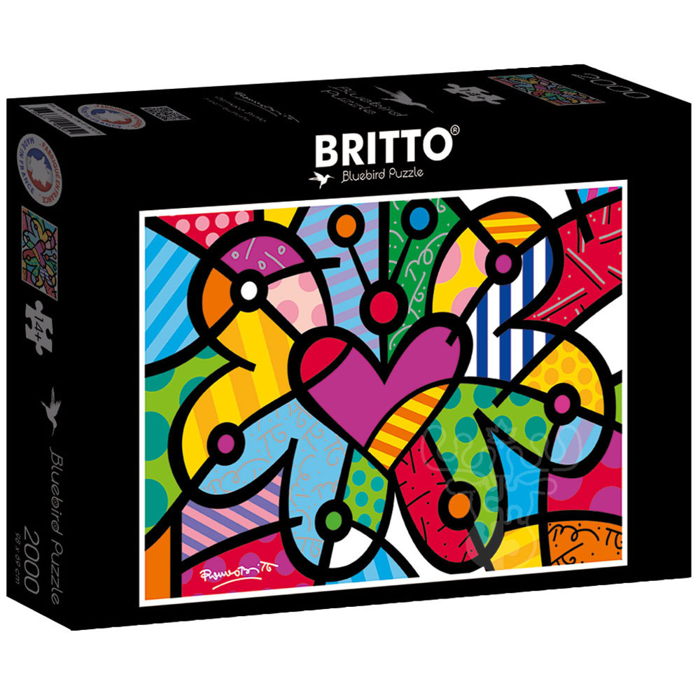 Bluebird Romero Britto - Heart Butterfly Puzzle 2000pcs - Puzzles Canada