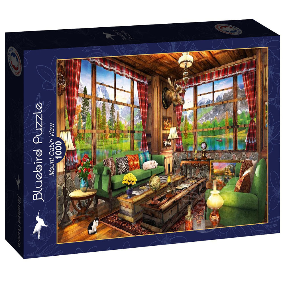 Bluebird Mount Cabin View Puzzle 1000pcs - Puzzles Canada