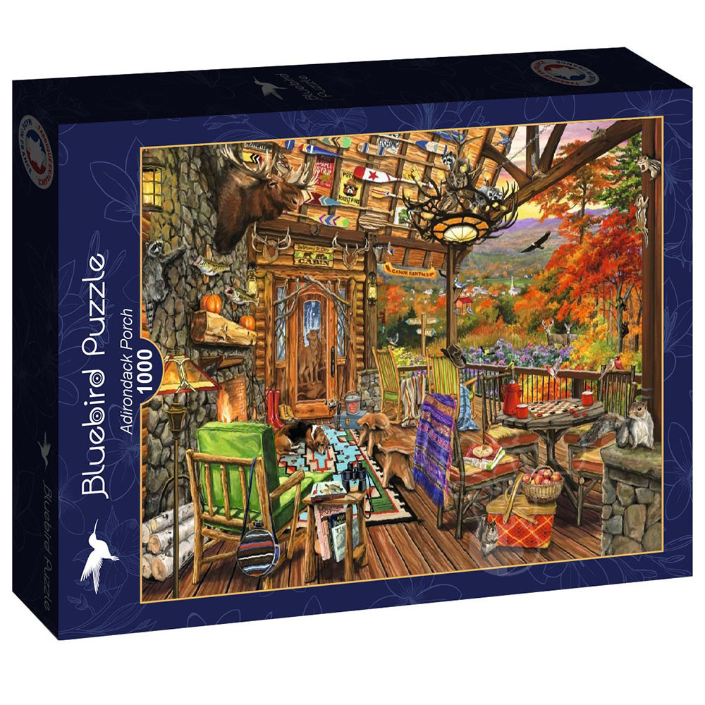 Bluebird Adirondack Porch Puzzle 1000pcs - Puzzles Canada