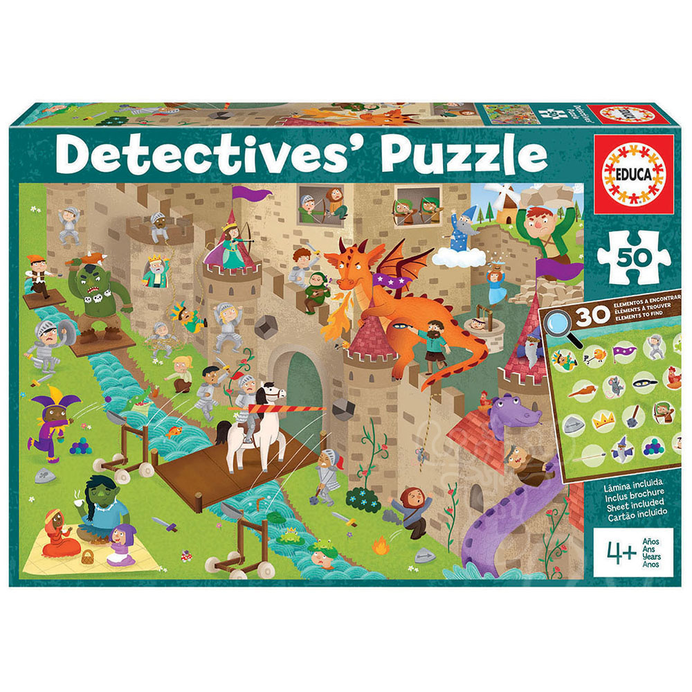 Educa Detectives: Castle Puzzle 50pcs - Puzzles Canada