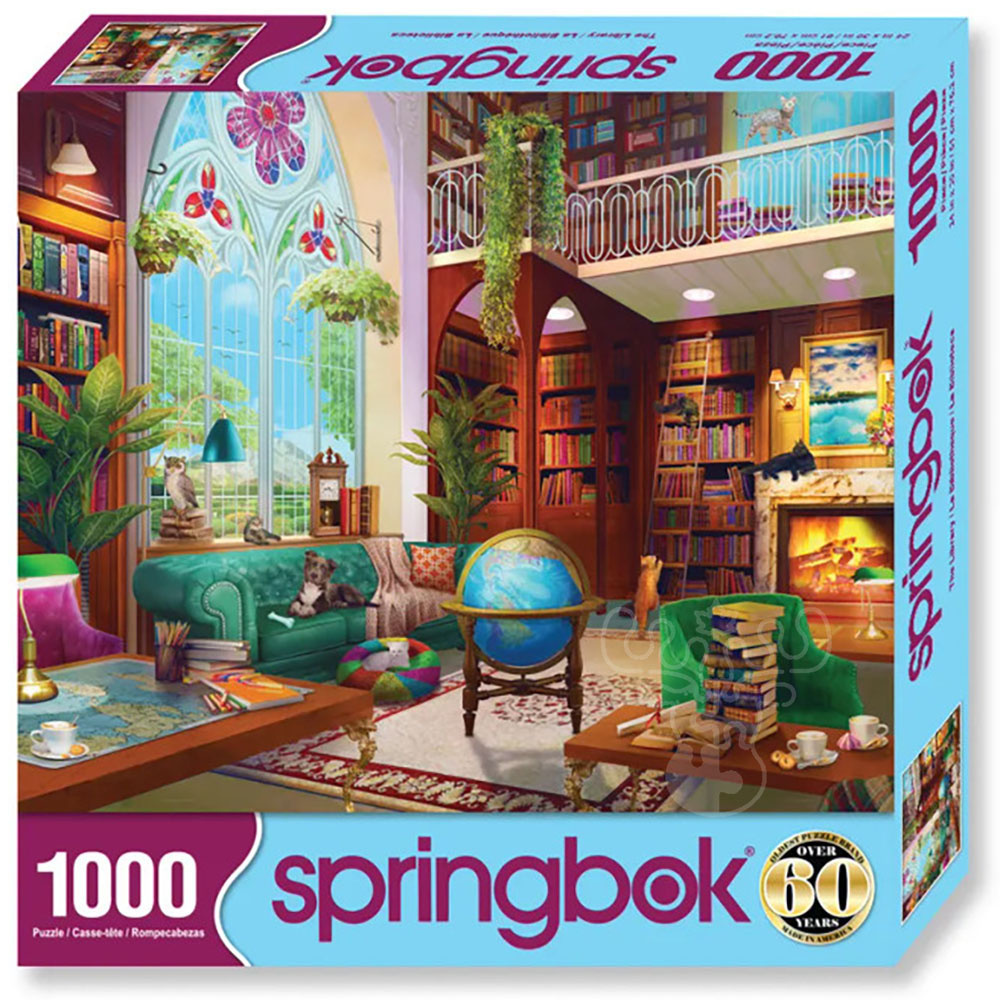 Springbok The Library Puzzle 1000pcs - Puzzles Canada