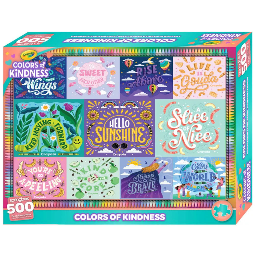 Springbok Crayola Colors of Kindness Puzzle 500pcs - Puzzles Canada