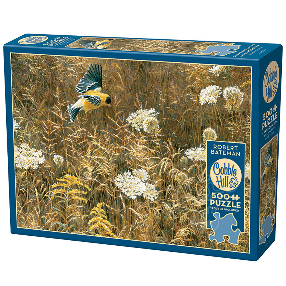 Cobble Hill Queen Anne's Lace and American Goldfinch Puzzle 500pcs ...