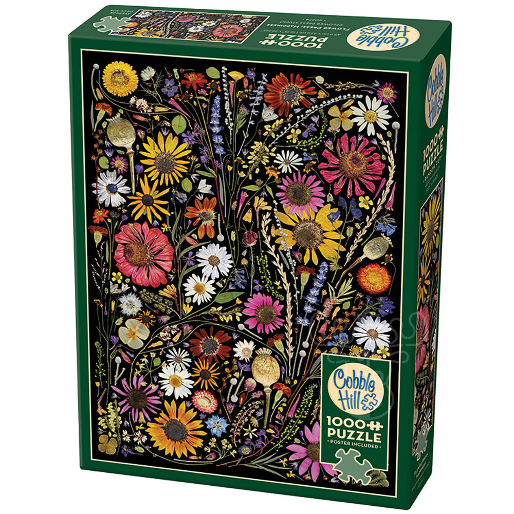Cobble Hill Flower Press: Happiness Puzzle 1000pcs - Puzzles Canada