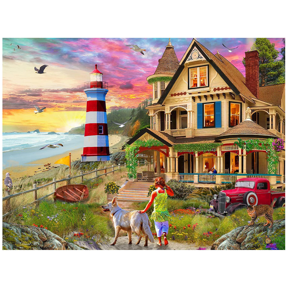 Vermont Christmas Co. Beachside Home Puzzle 550pcs - Puzzles Canada