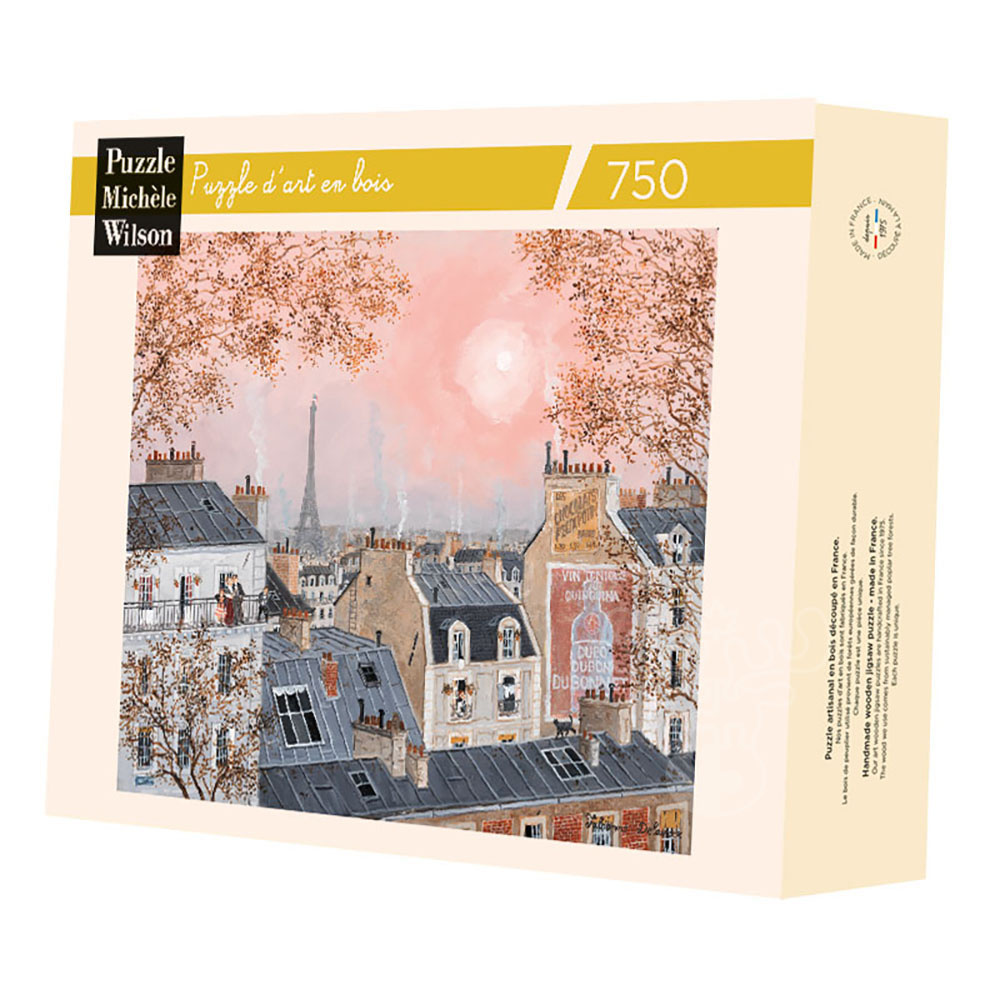 Michèle Wilson Delacroix: Pink Sky in Winter Wood Puzzle 750pcs ...