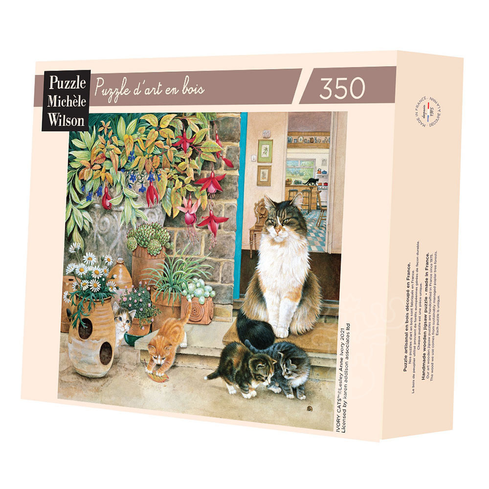 Michèle Wilson Ivory: Agneatha and her Kittens Wood Puzzle 350pcs ...