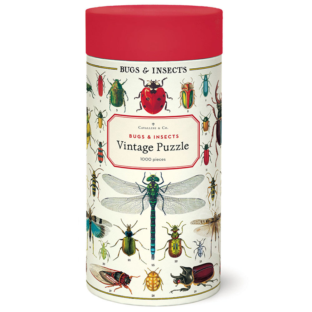 Cavallini Vintage: Bugs & Insects Puzzle 1000pcs - Puzzles Canada