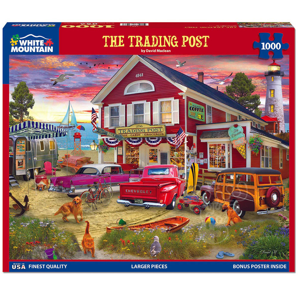 White Mountain The Trading Post Puzzle 1000pcs - Puzzles Canada