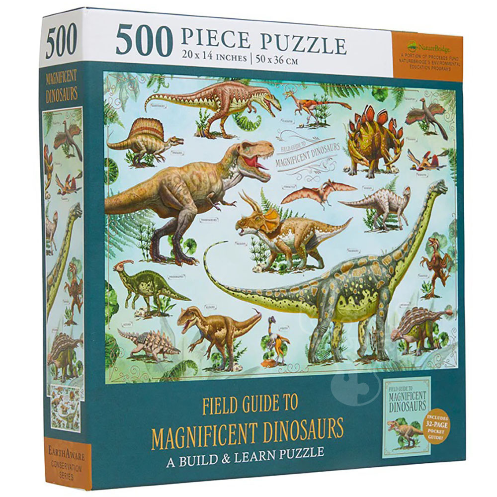 Insight Editions Field Guide to Magnificent Dinosaurs Puzzle 500pcs ...