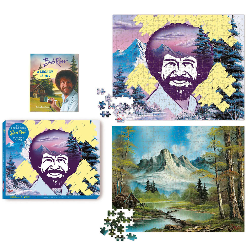 RP Studio Bob Ross 2-in-1 Double-Sided Puzzle 500pcs - Puzzles Canada