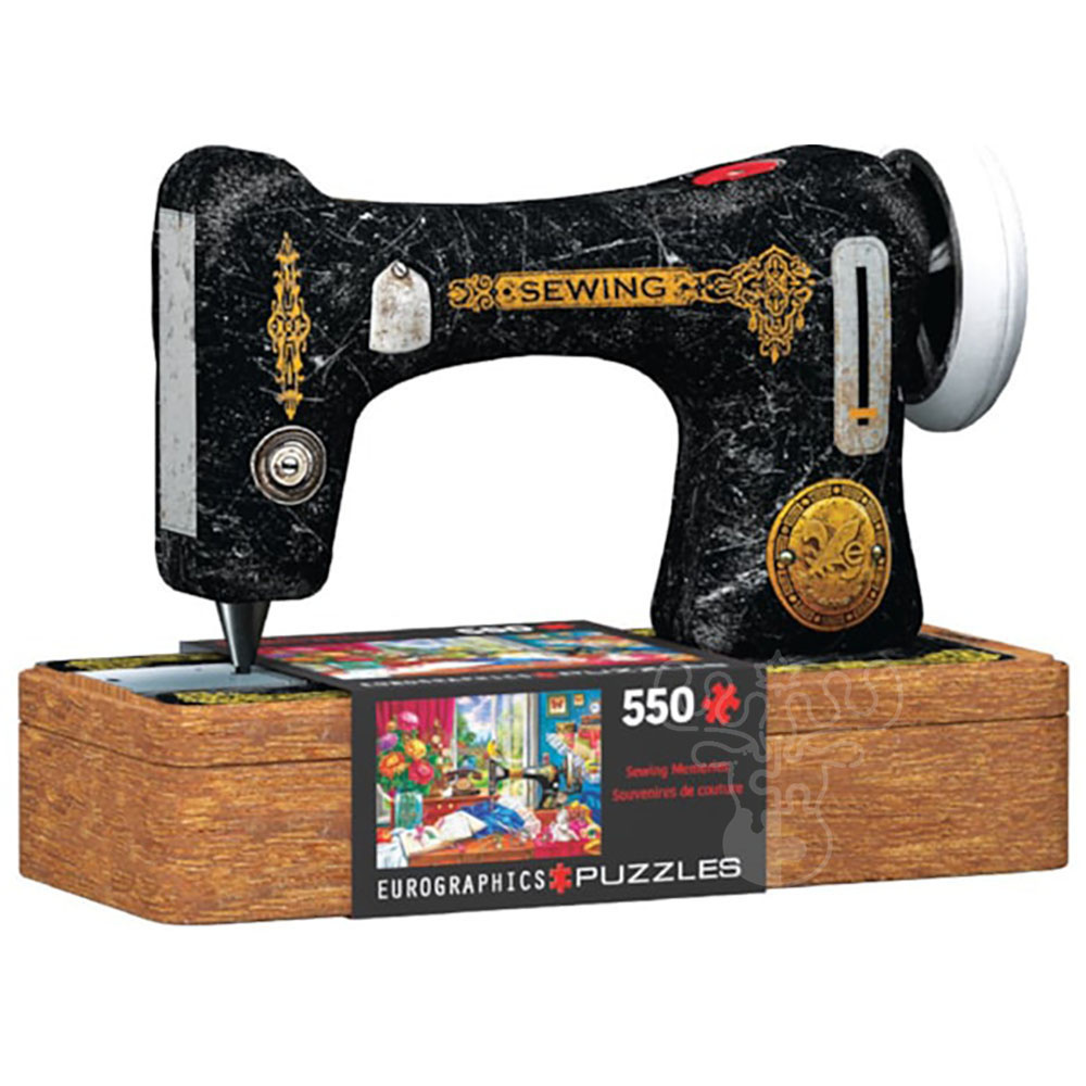 Eurographics Sewing Machine Puzzle 550pcs in a Shaped Tin - Puzzles Canada