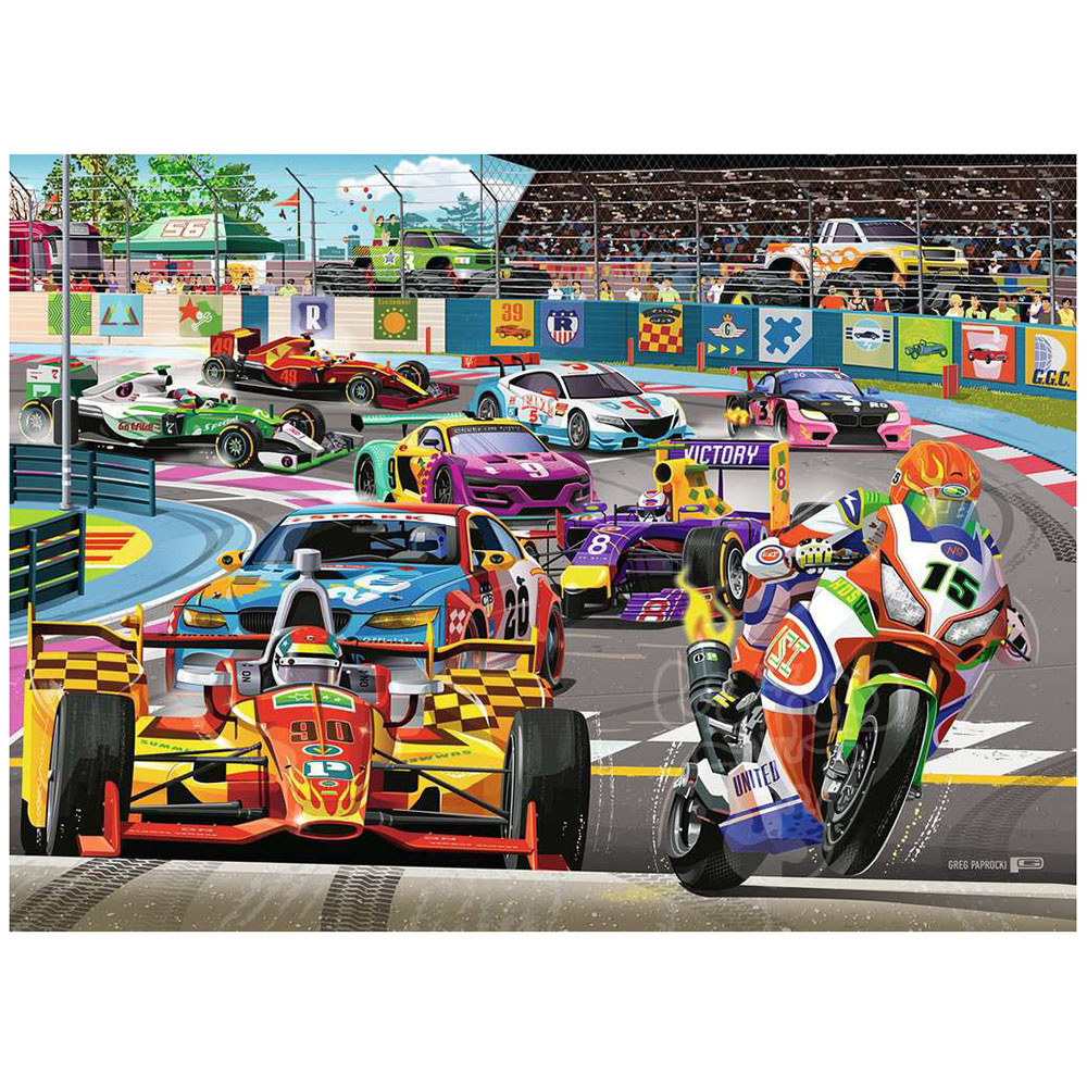 Ravensburger Racetrack Rally Puzzle 60pcs - Puzzles Canada
