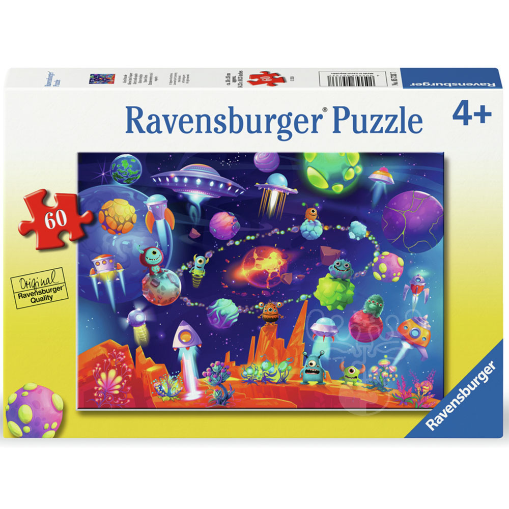 Ravensburger Space Aliens Puzzle 60pcs - Puzzles Canada