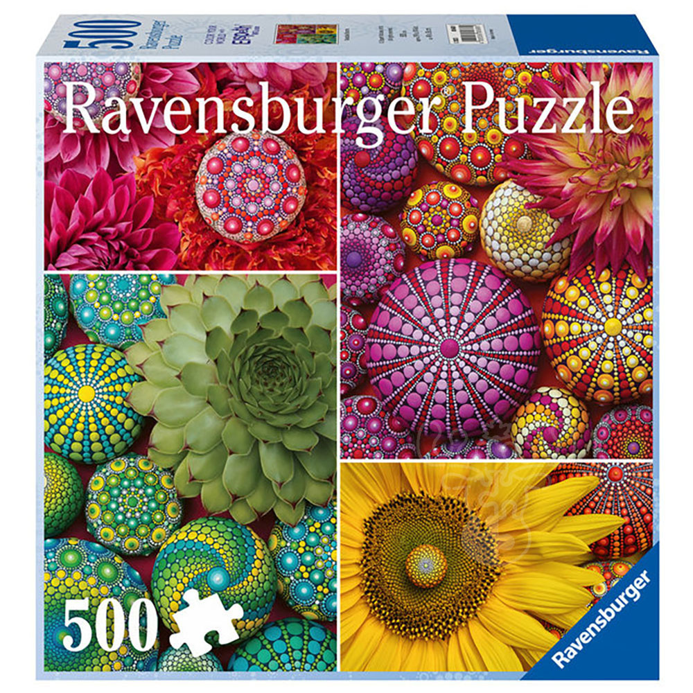 Ravensburger Elspeth McLean: Mandala Blooms Puzzle 500pcs - Puzzles Canada