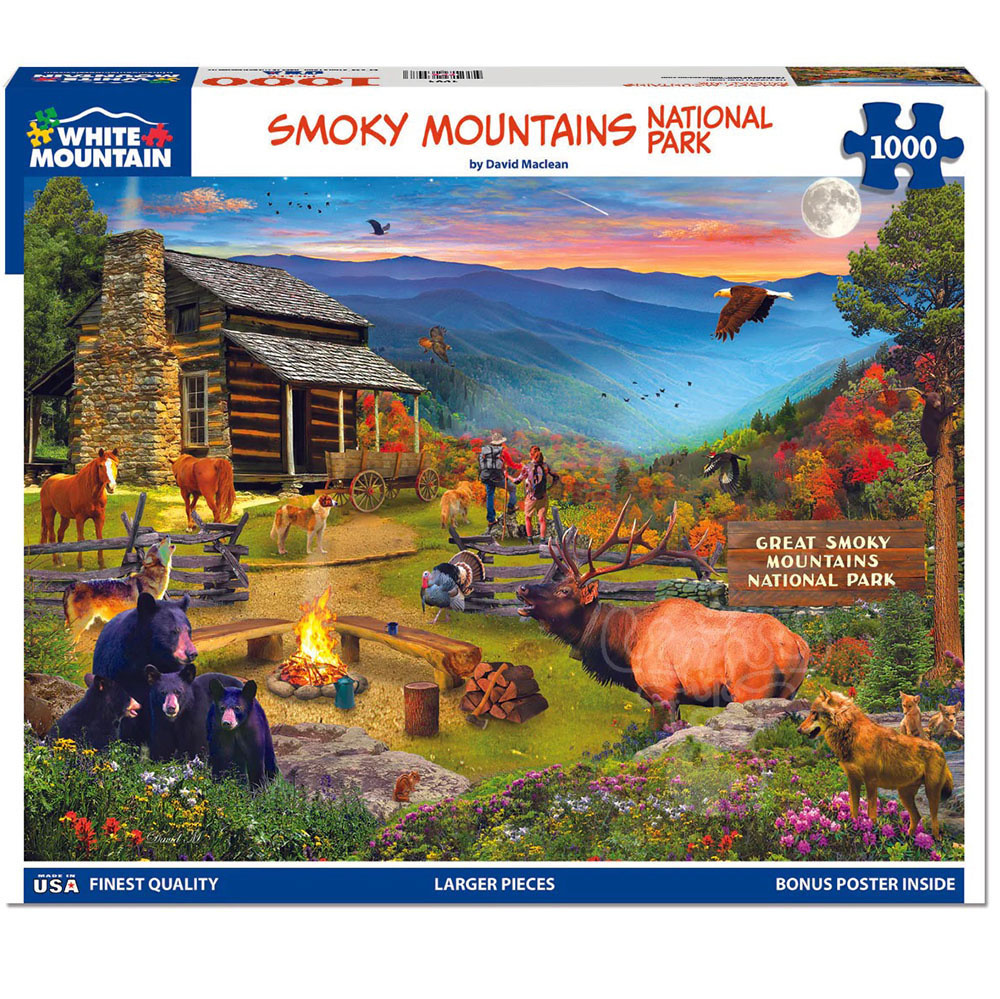 White Mountain Great Smoky National Park Puzzle 1000pcs - Puzzles Canada