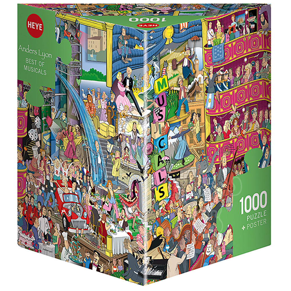 Heye Best of Musicals Puzzle 1000pcs Triangle Box - Puzzles Canada