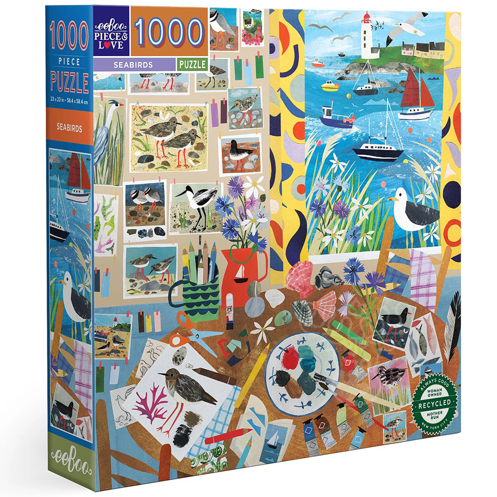 eeBoo Seabirds Puzzle 1000pcs - Puzzles Canada