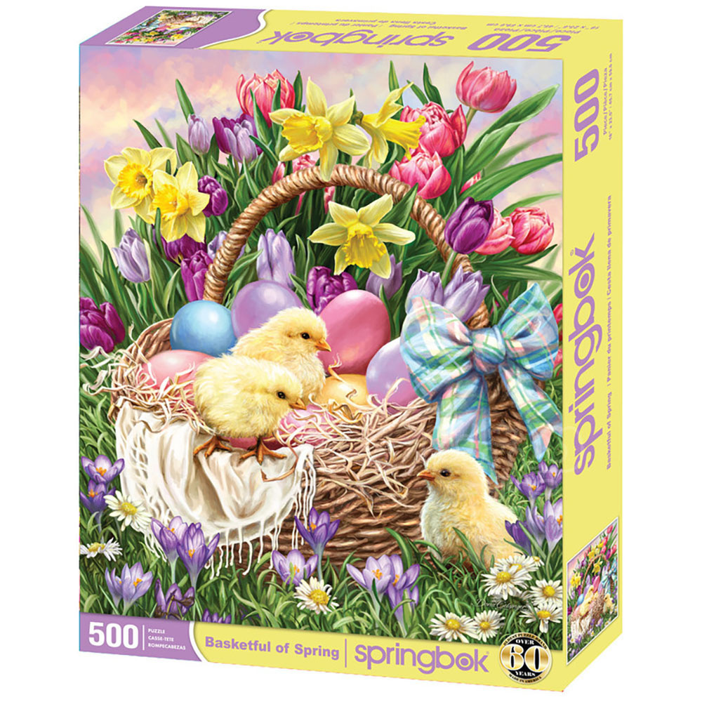 Springbok Basketful of Spring Puzzle 500pcs - Puzzles Canada