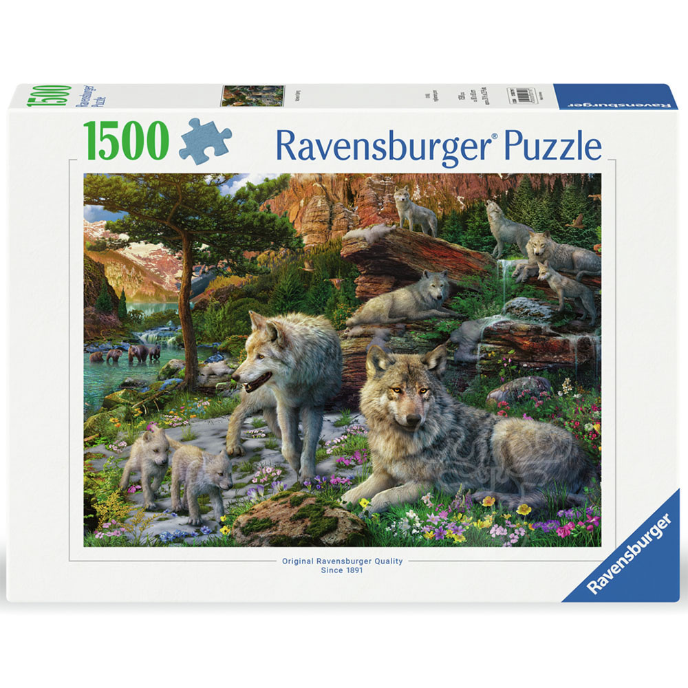 Ravensburger Wolves in Spring Puzzle 1500pcs - Puzzles Canada