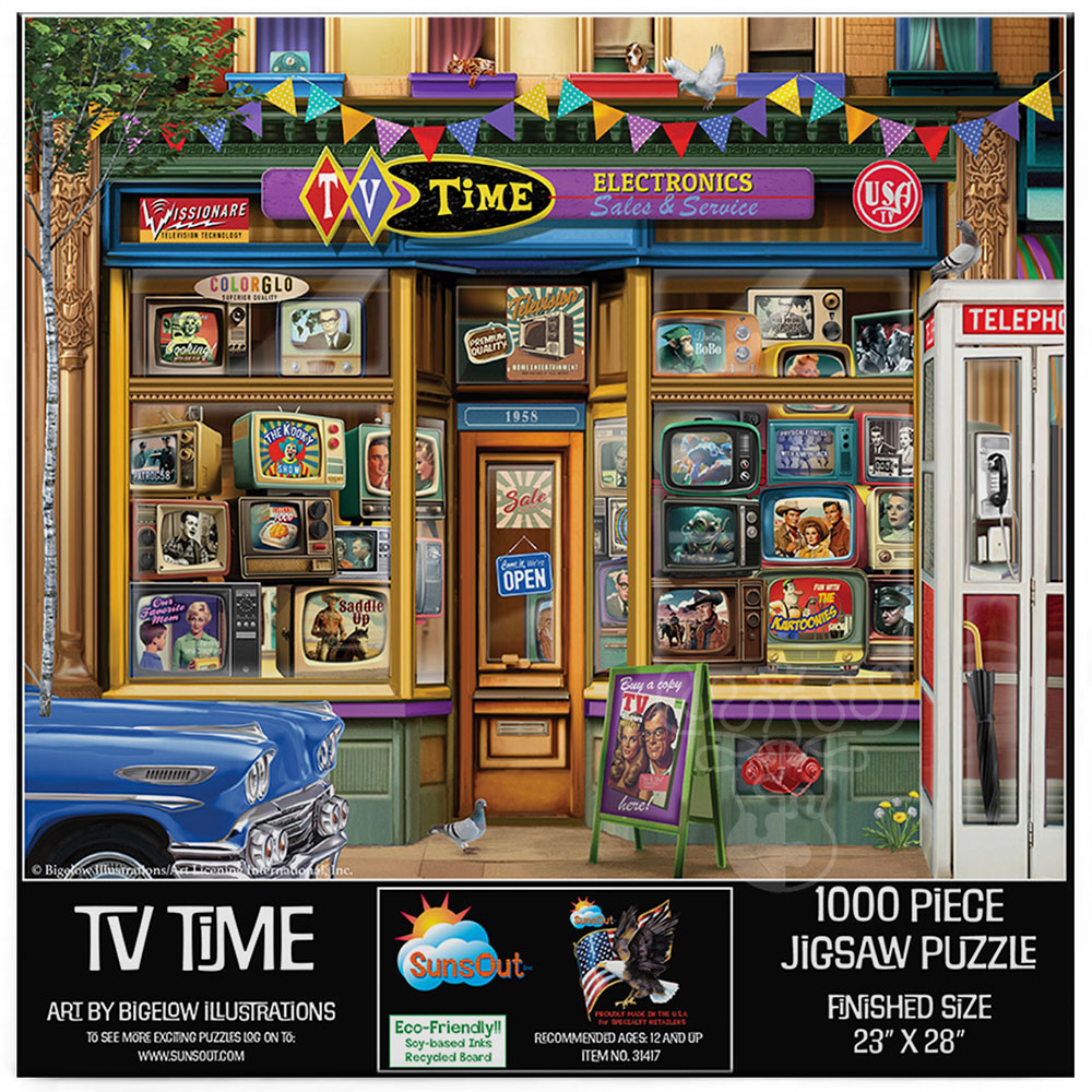 SunsOut TV Time Puzzle 1000pcs - Puzzles Canada