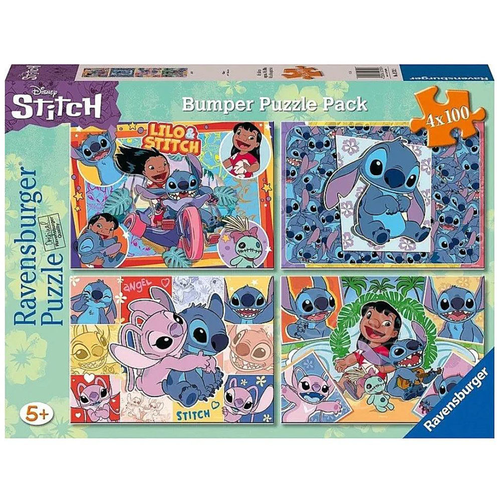 Ravensburger Disney Stitch Puzzle 4 x 100pcs - Puzzles Canada