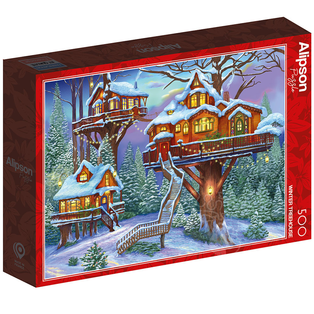 Alipson Winter Treehouse Puzzle 500pcs - Puzzles Canada