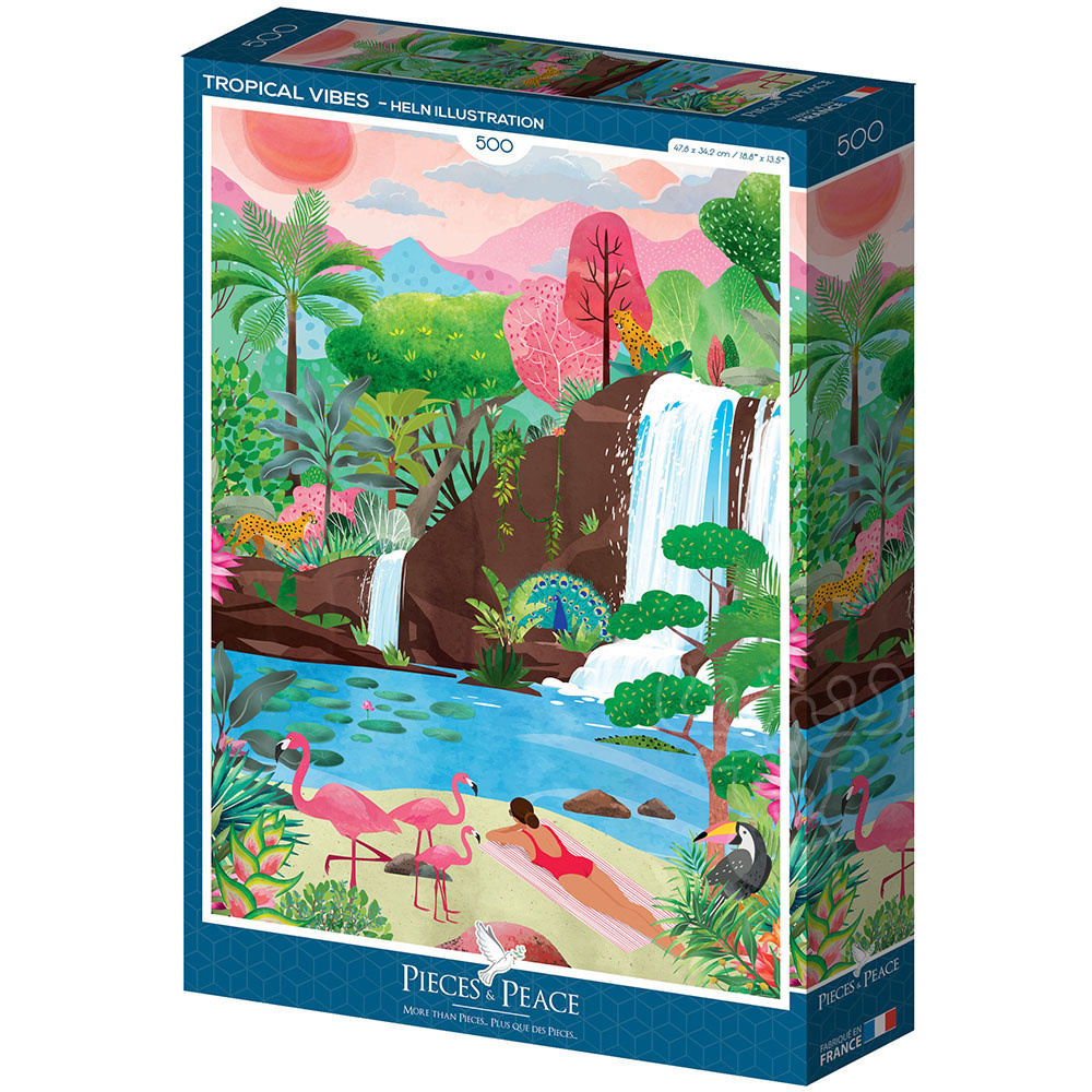 Pieces & Peace Tropical Vibes Puzzle 500pcs - Puzzles Canada