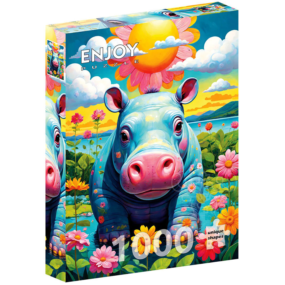 Enjoy Sunny Hippo Puzzle 1000pcs - Puzzles Canada