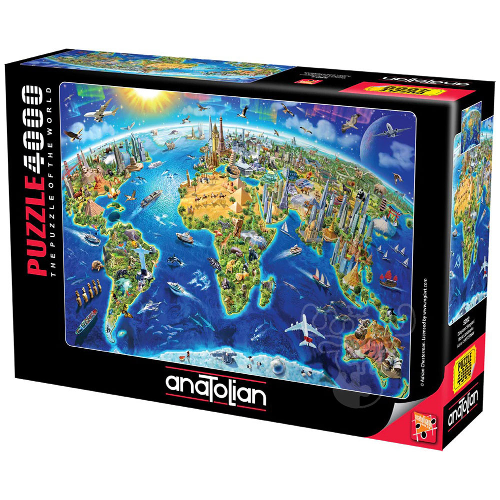 Anatolian World Landmarks Puzzle 4000pcs - Puzzles Canada