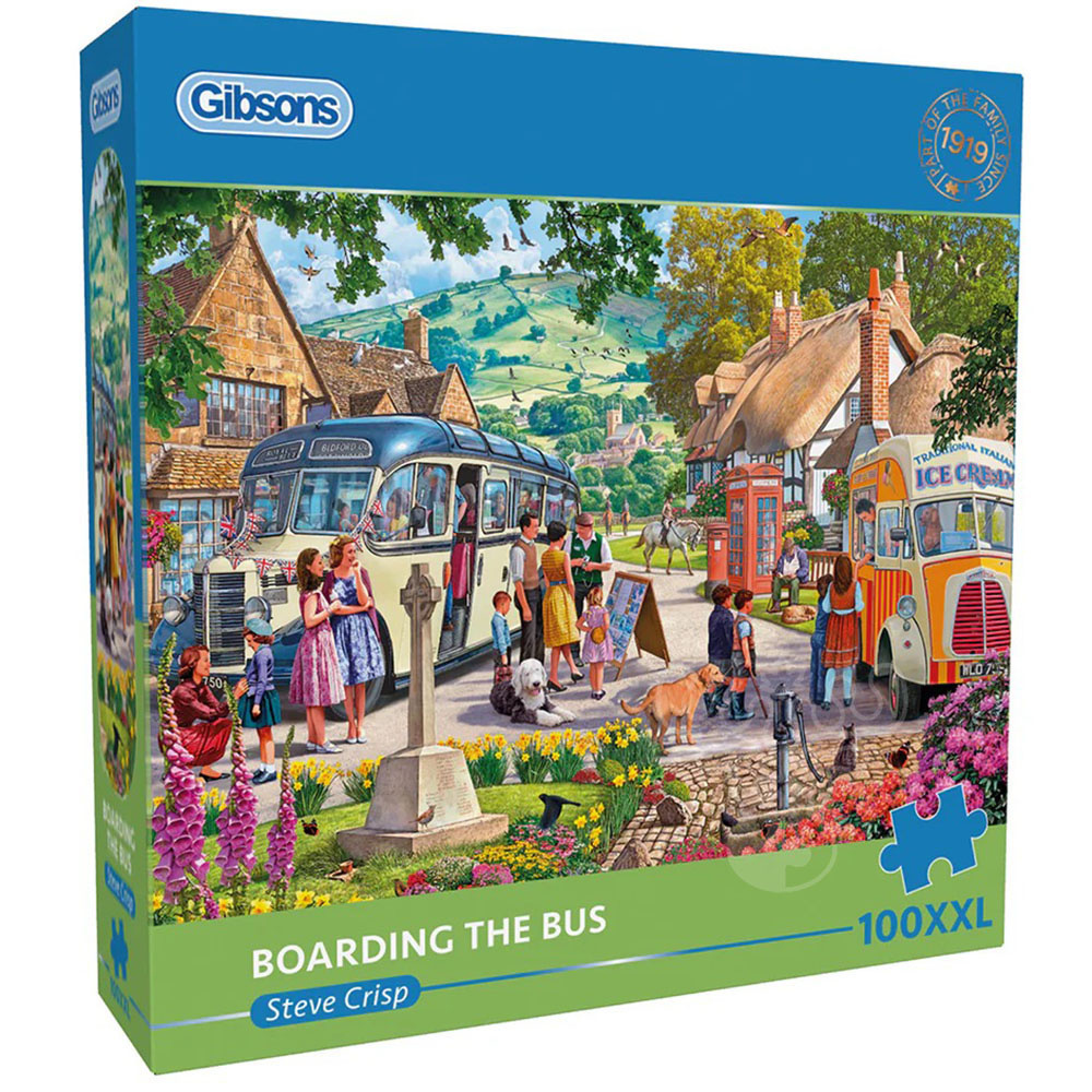 Gibsons Boarding the Bus Puzzle 100pcs XXL - Puzzles Canada