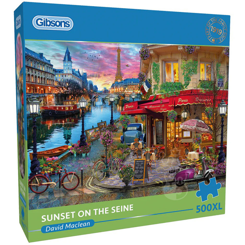 Gibsons Sunset on the Seine Puzzle 500pcs XL - Puzzles Canada