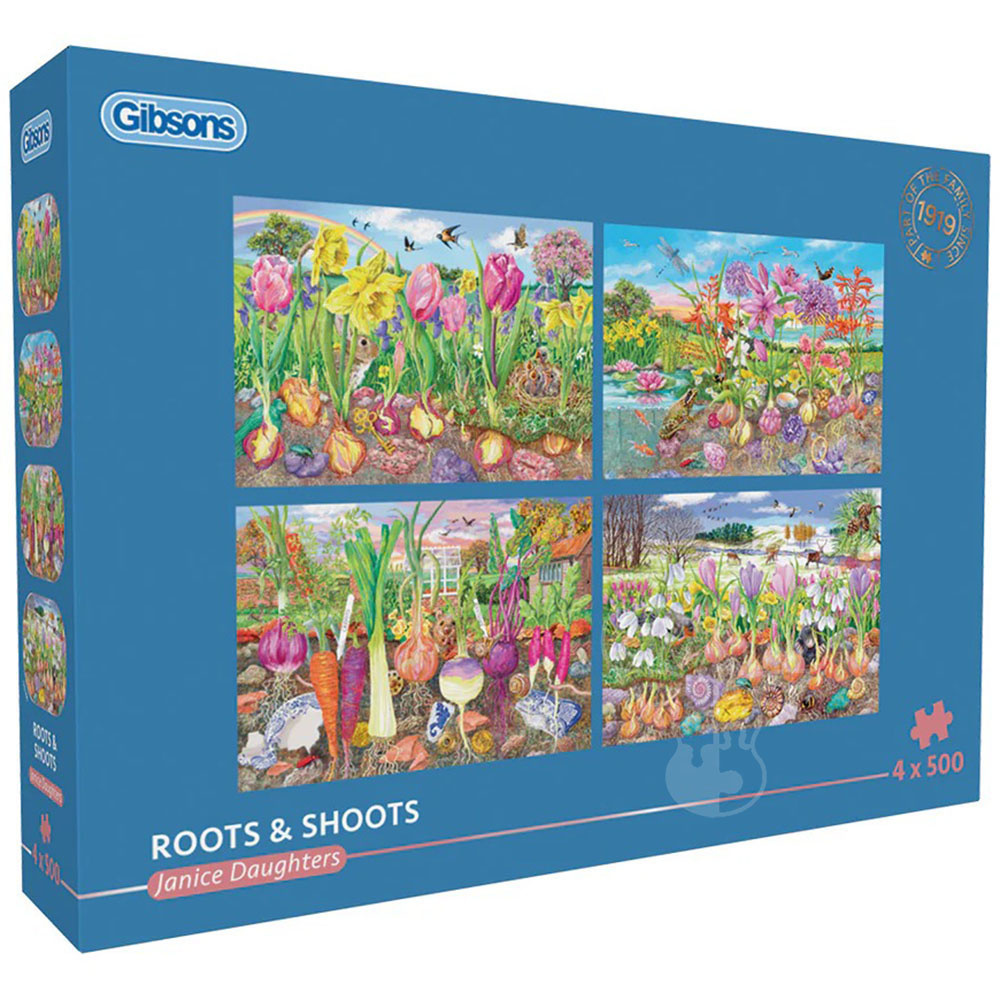 Gibsons Roots & Shoots Puzzle 4 x 500pcs - Puzzles Canada