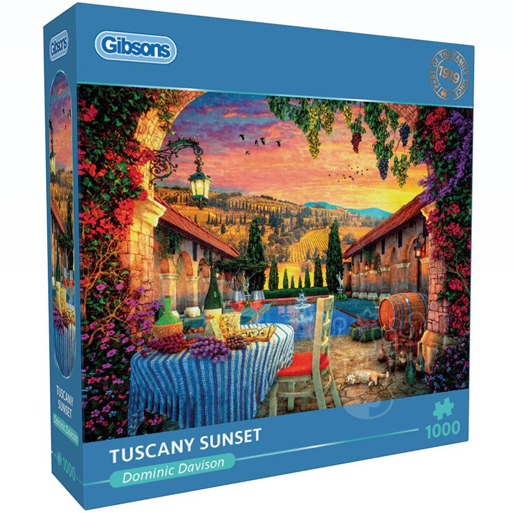 Gibsons Tuscany Sunset Puzzle 1000pcs - Puzzles Canada