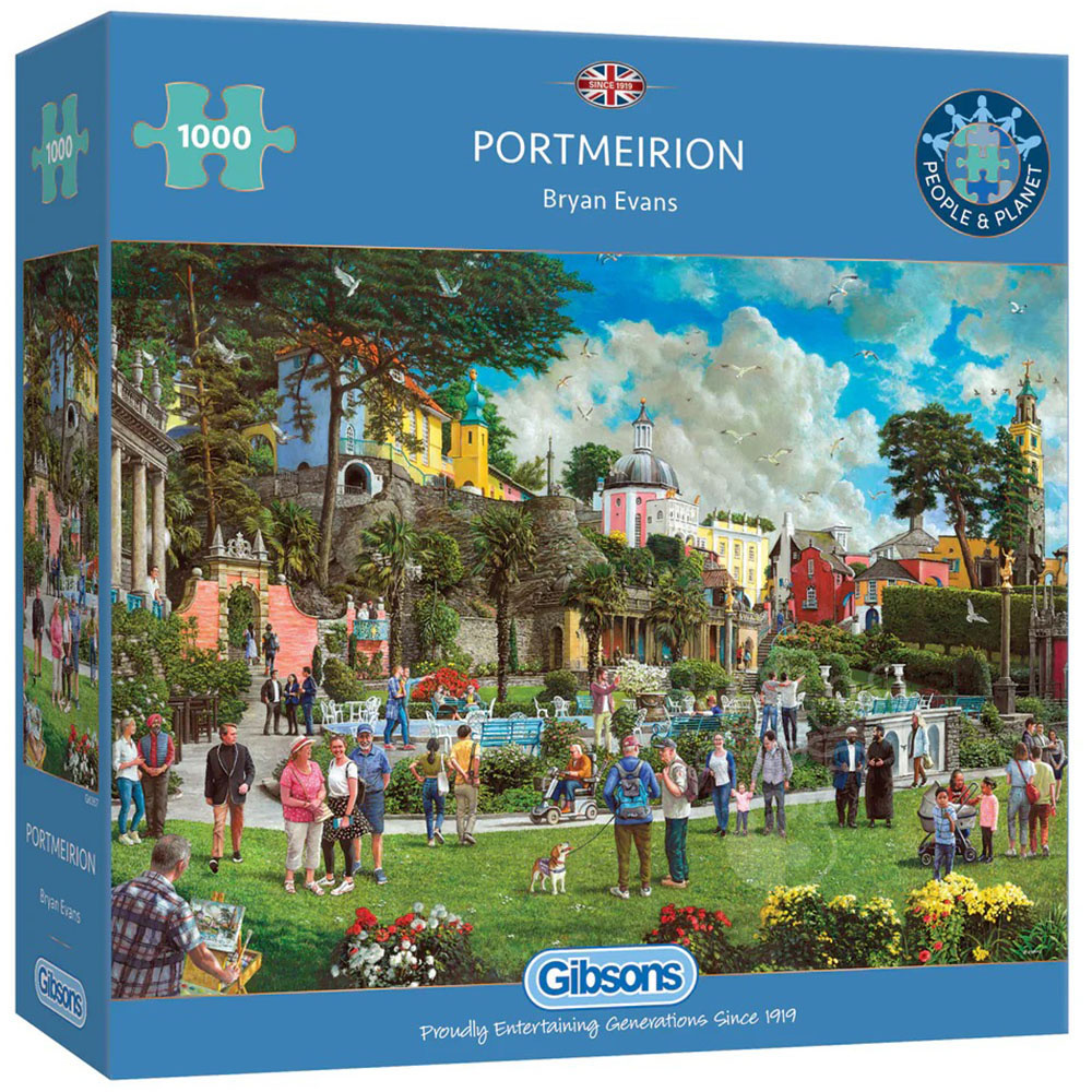 Gibsons Portmeirion Puzzle 1000pcs - Puzzles Canada
