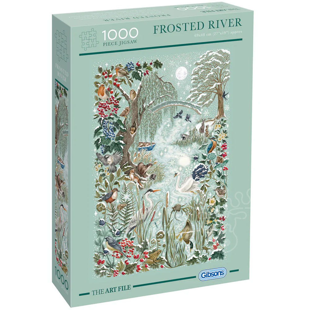 Gibsons The Art File: Frosted River Puzzle 1000pcs - Puzzles Canada