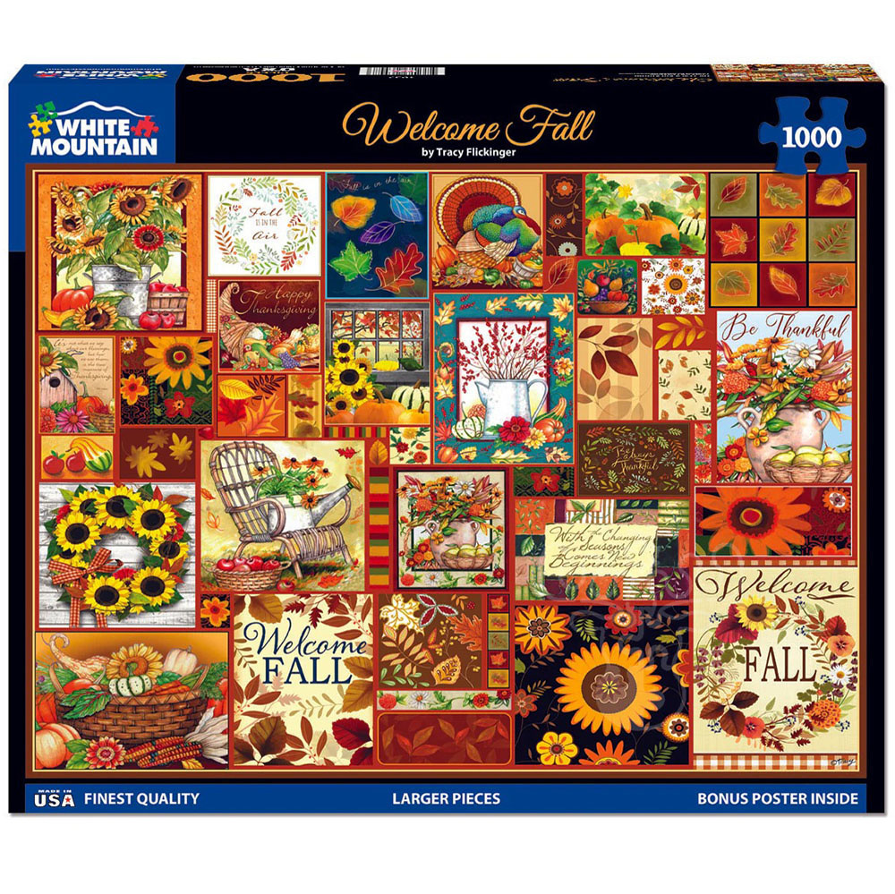 White Mountain Welcome Fall Puzzle 1000pcs - Puzzles Canada