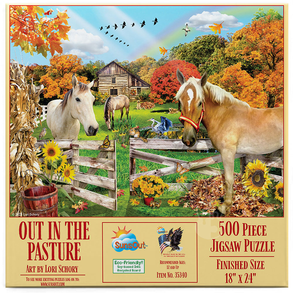 SunsOut Out in the Pasture Puzzle 500pcs - Puzzles Canada