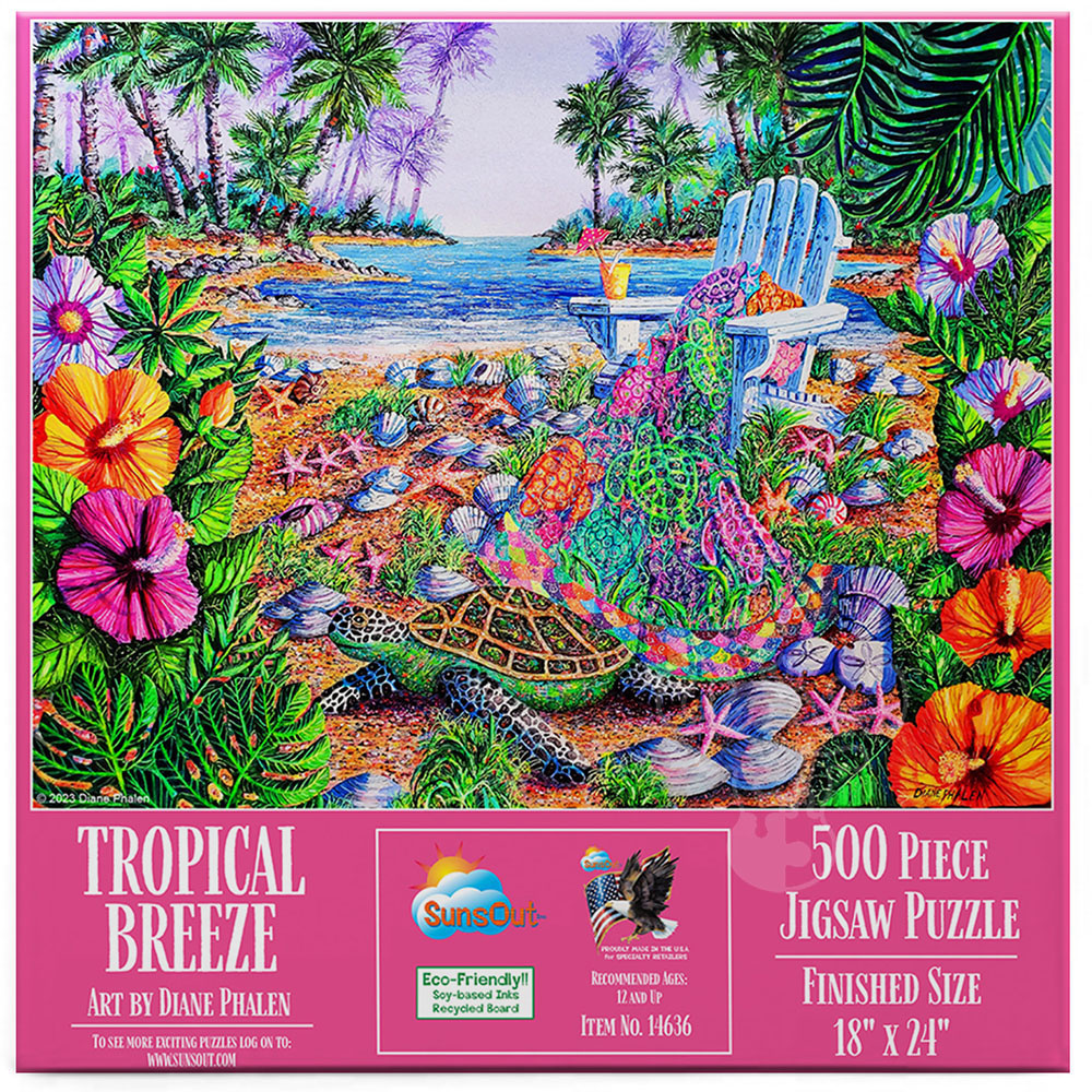 SunsOut Tropical Breeze Puzzle 500pcs - Puzzles Canada