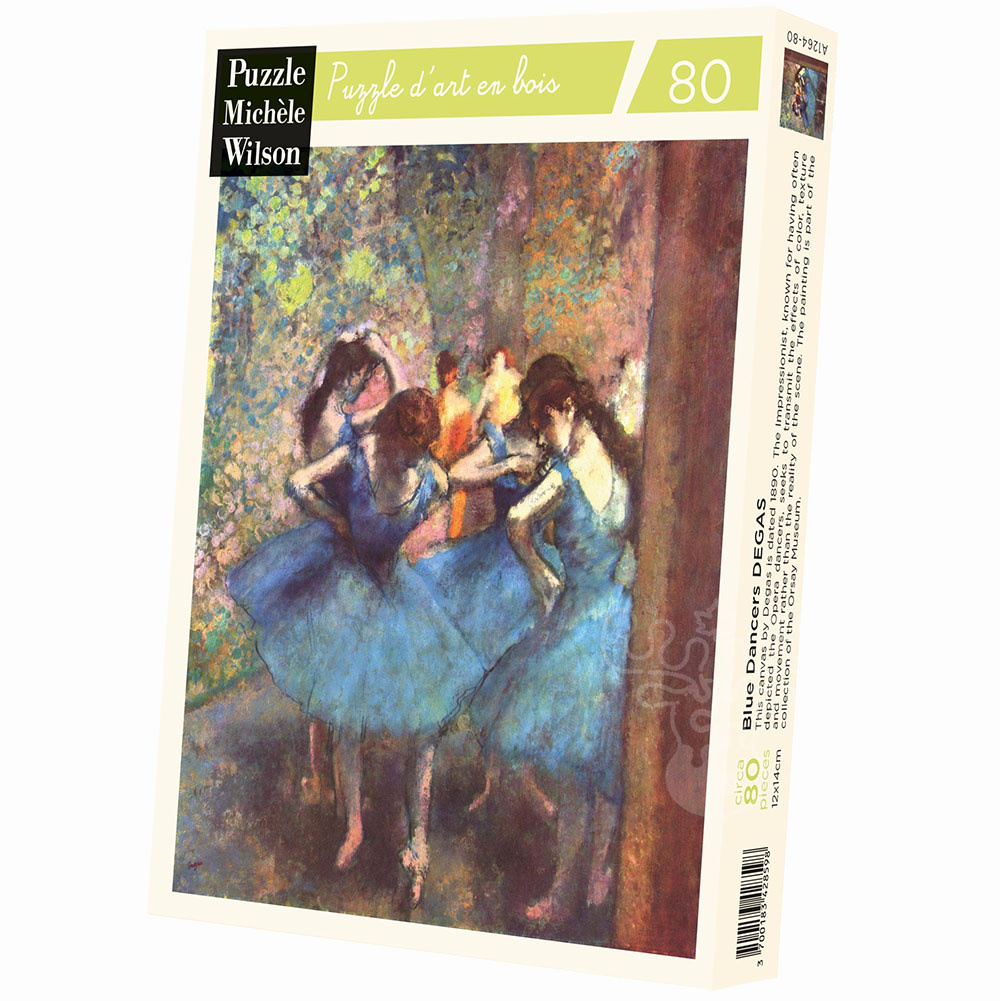 Michèle Wilson Degas: Blue Dancers Wood Puzzle 80pcs - Puzzles Canada