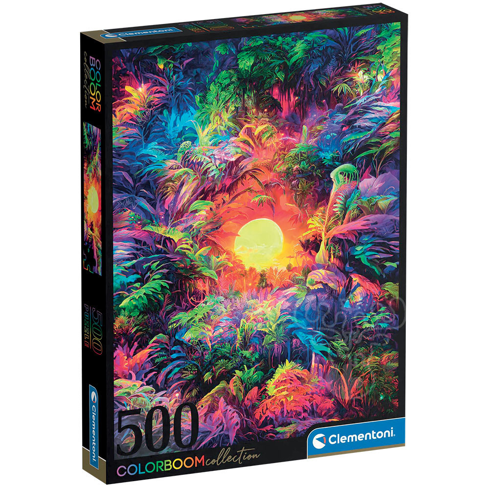 Clementoni Colorboom - Psychedelic Jungle Sunrise Puzzle 500pcs ...