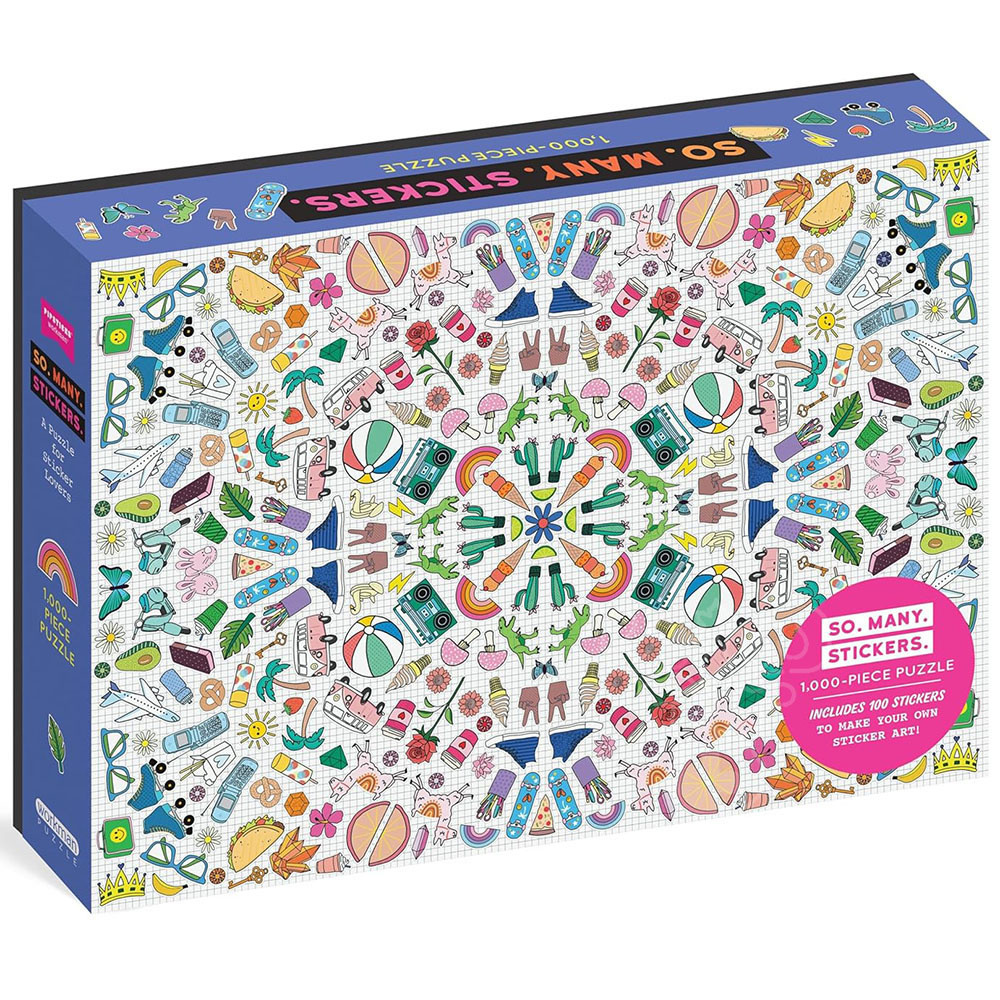 Workman So. Many. Stickers. Puzzle 1000pcs - Puzzles Canada