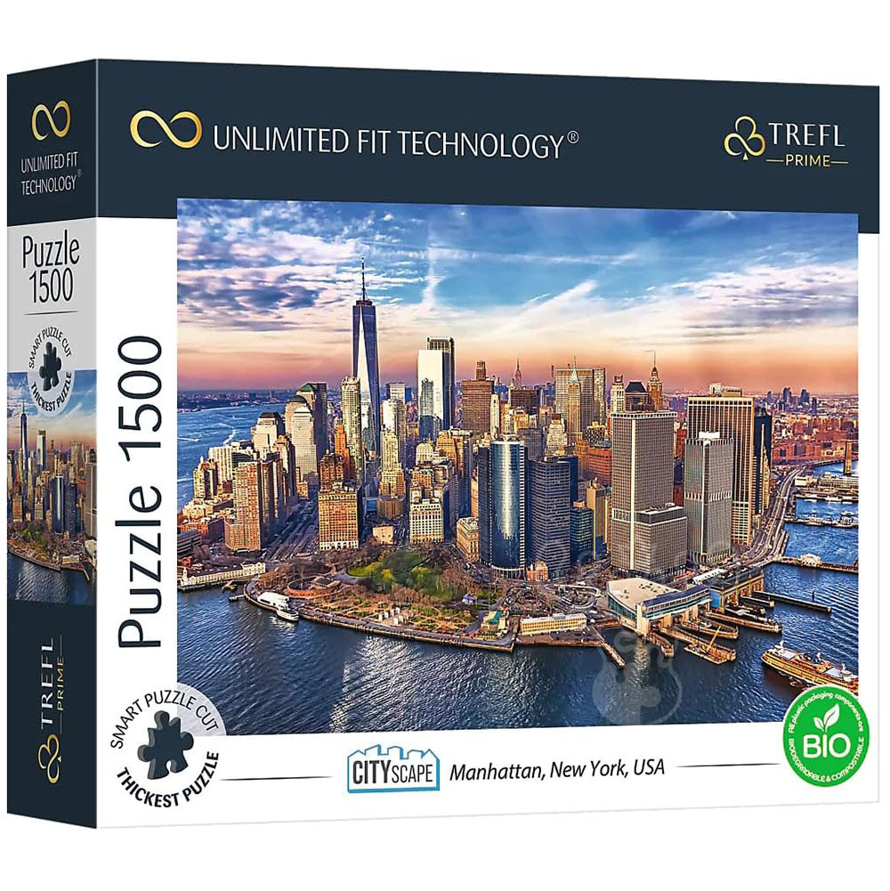 Trefl Manhattan, New York, USA Puzzle 1500pcs - Puzzles Canada
