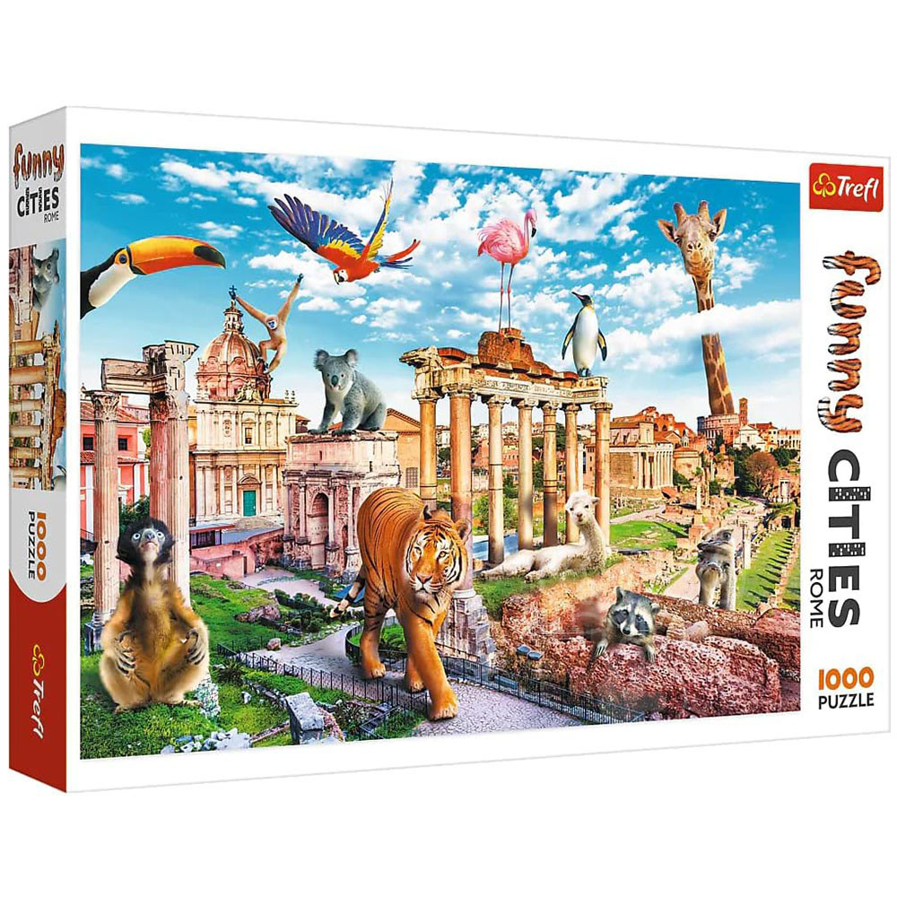 Trefl Funny Cities: Wild Rome Puzzle 1000pcs - Puzzles Canada