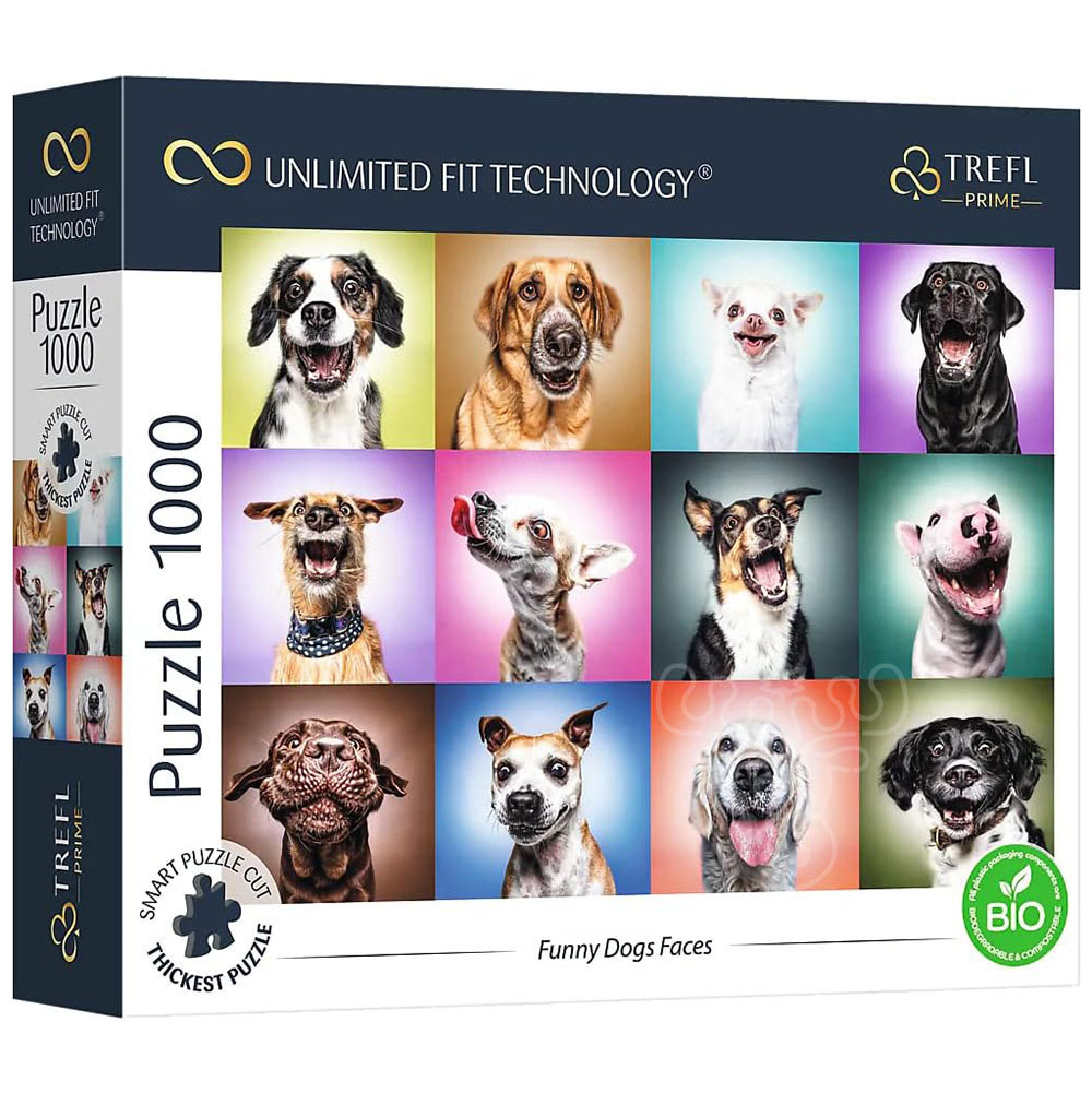 Trefl Funny Dogs Faces Puzzle 1000pcs - Puzzles Canada