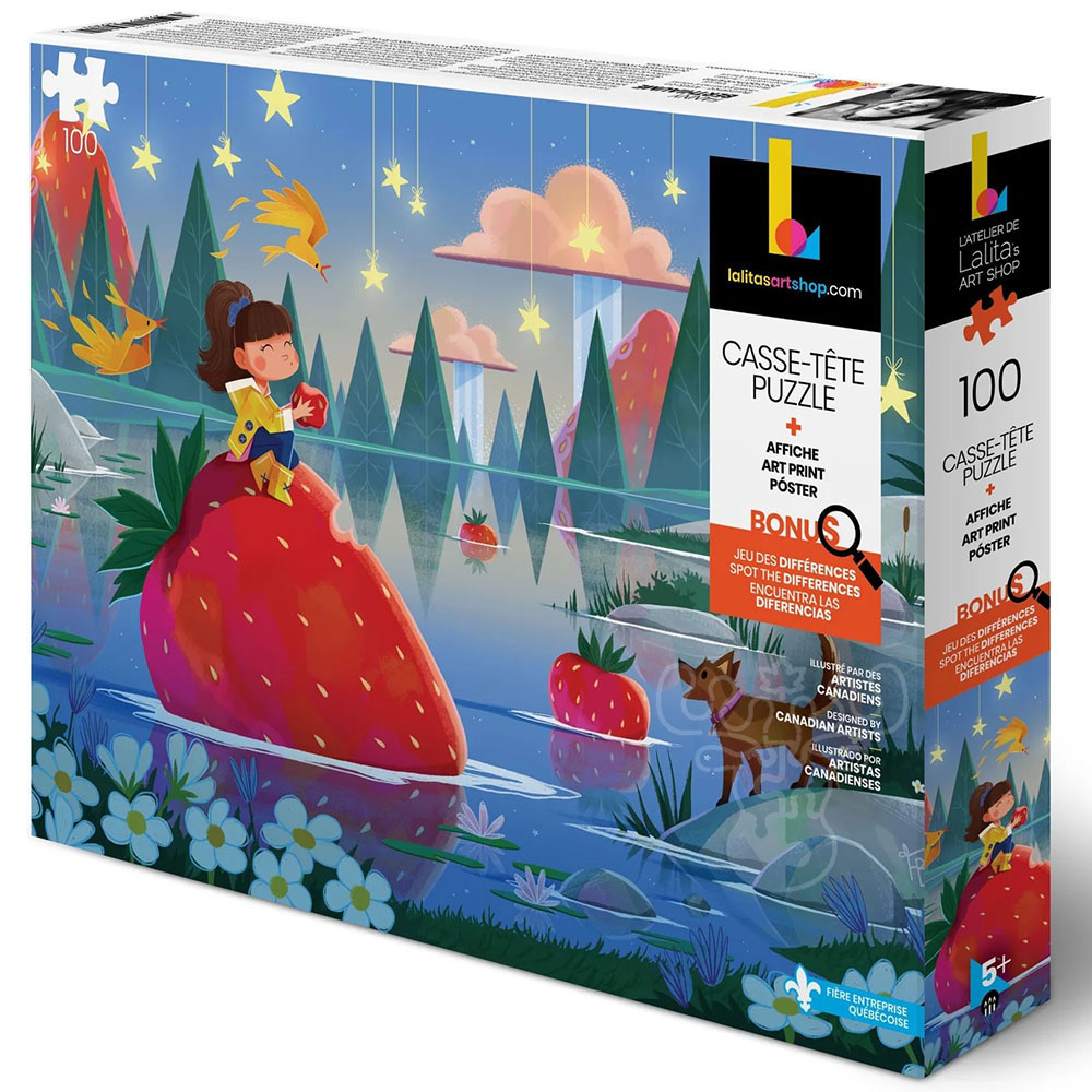 Lalita Strawberry Mist Puzzle 100pcs - Puzzles Canada