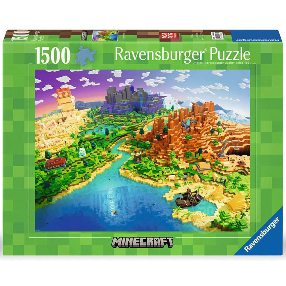 Ravensburger Minecraft: World of Minecraft Puzzle 1500pcs - Puzzles Canada