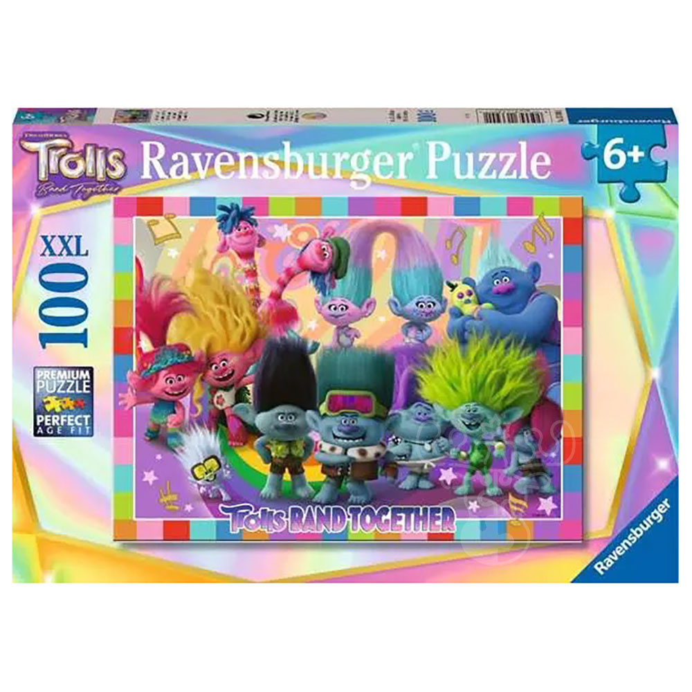 Ravensburger Trolls 3: Trolls Band Together Puzzle 100pcs XXL - Puzzles ...