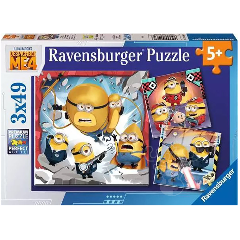 Ravensburger Despicable Me 4: Always mean Puzzle 3 x 49pcs - Puzzles Canada